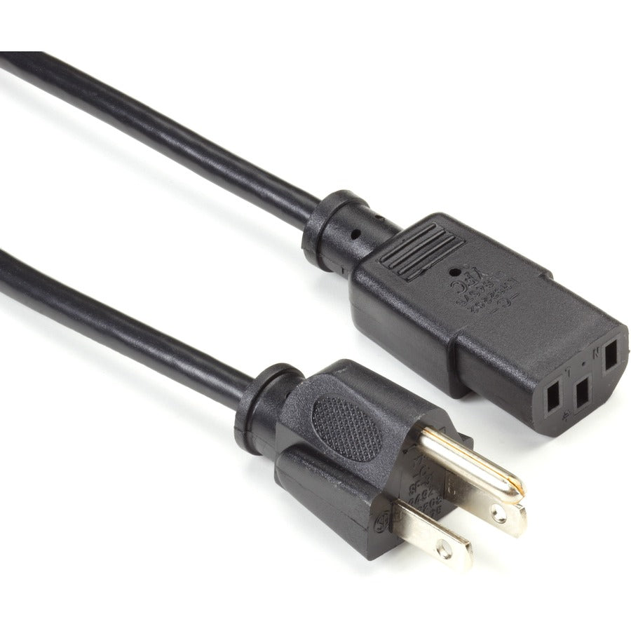 Black Box Power Cord - NEMA 5-15P to IEC-60320-C13, 10-ft. (3.0-m ...