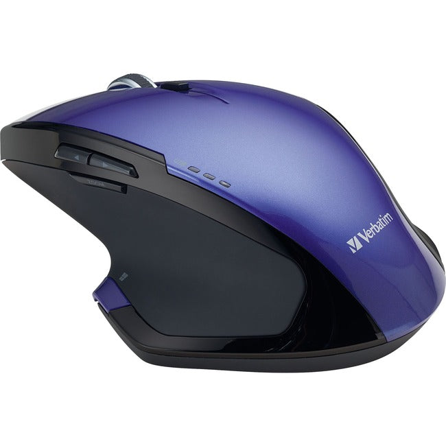 Verbatim Wireless Desktop 8-Button Deluxe Blue LED Mouse - Purple 99020 ...