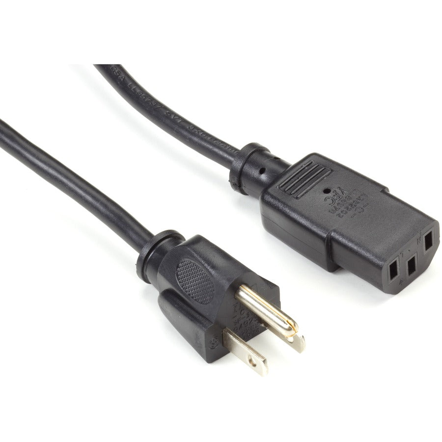 Black Box Power Cord - NEMA 5-15P to IEC-60320-C13, 2-m (6.5-ft ...