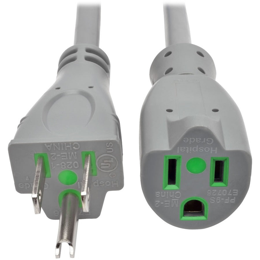 Power Cord - NEMA 5-15P - Male Left Gender - Power NEMA 5-15R - Female ...