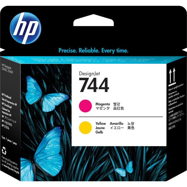 HP 744 Original Inkjet Printhead - Magenta, Yellow - 1 Pack F9J87A ...