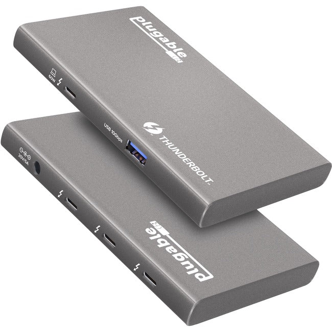 Plugable USB4 Hub, 5-in-1 Thunderbolt 4 Hub with 60W Charging, Single ...