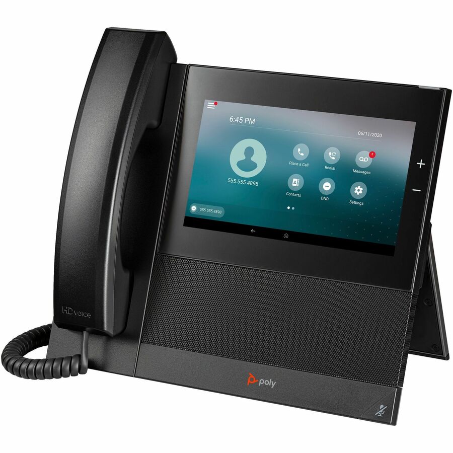 Poly CCX 600 IP Phone - Corded - Corded/Cordless - Wi-Fi, Bluetooth ...