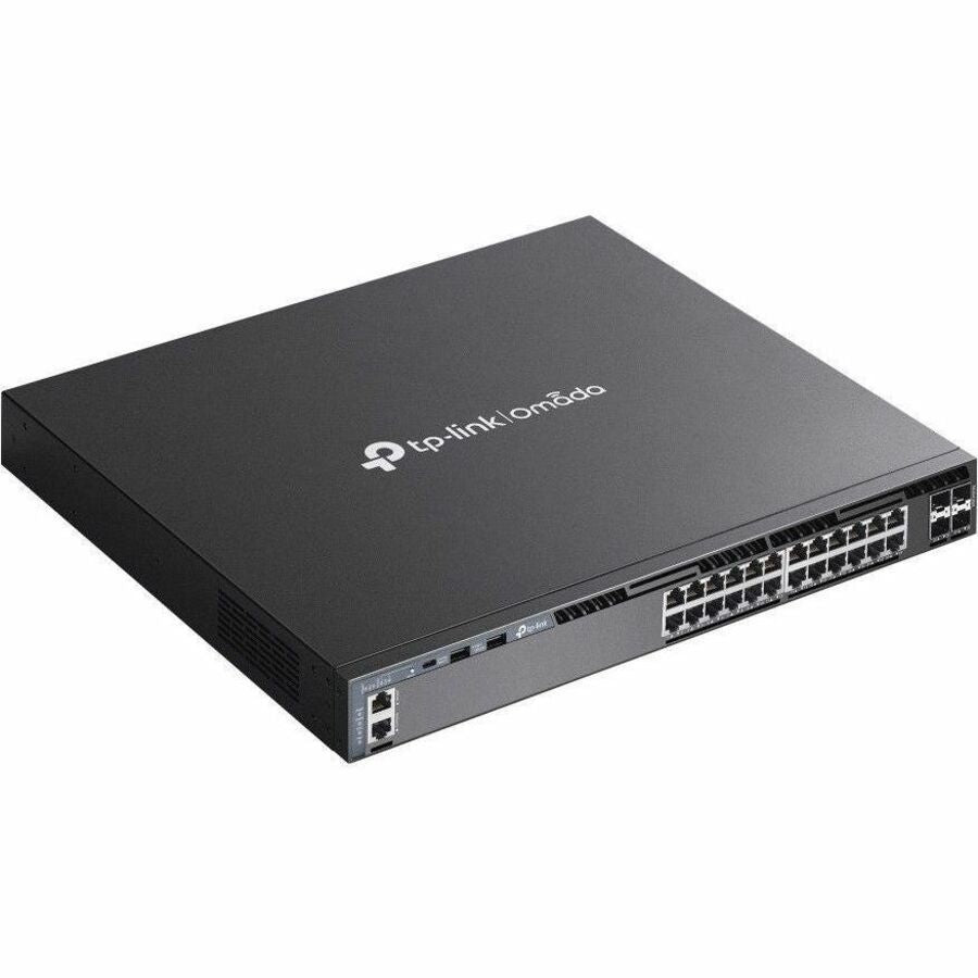 TP-Link Omada 24-Port Gigabit Stackable L3 Managed Switch with 4 10G ...