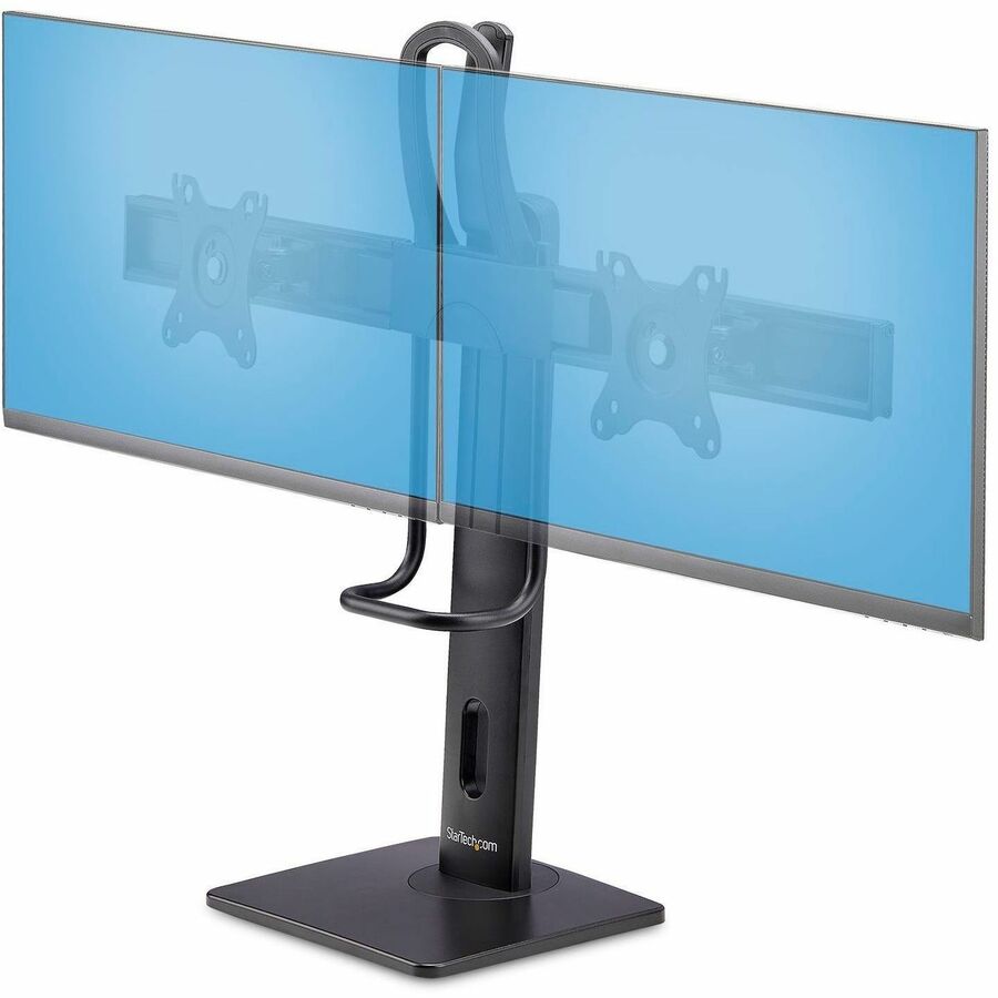 StarTech.com Crossbar Dual Monitor Desk Stand For 27inch Screens, Max ...