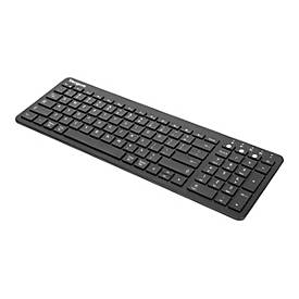 Targus Midsize Multi-Device Bluetooth Antimicrobial Keyboard AKB863US ...