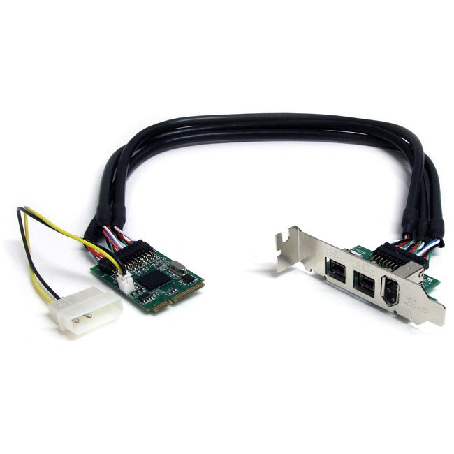 StarTech.com 3 Port 2b 1a 1394 Mini PCI Express FireWire Card Adapter ...