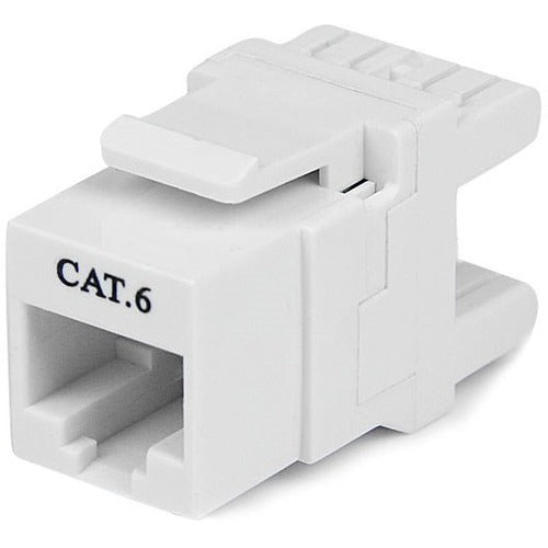 StarTech.com 180° Cat 6 Keystone Jack - RJ45 Ethernet Cat6 Wall Jack ...