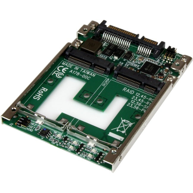 StarTech.com Dual mSATA SSD to 2.5" SATA RAID Adapter Converter ...